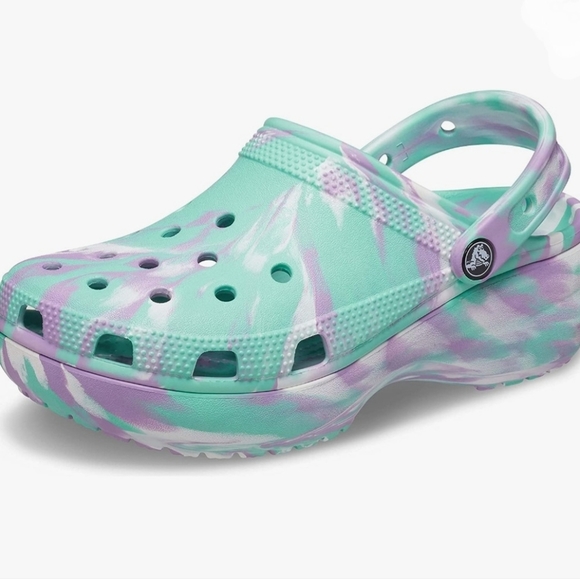 CROCS | Shoes | Crocs Classic Plat Form Pistachio Tie Dye Size Womens ...